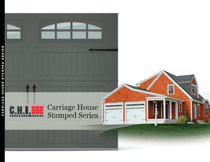 STAMPED CARRIAGE HOUSE | George and Sons Garage Doors